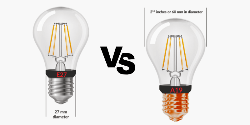 E27 vs A19 Bulbs: Decoding the Differences for Smarter Lighting Choice ...